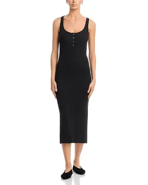 ATM Anthony Thomas Melillo Modal Rib Tank Dress - Black