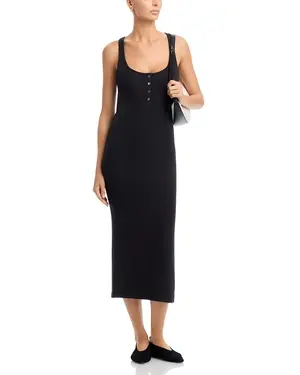 ATM Anthony Thomas Melillo Modal Rib Tank Dress - Black