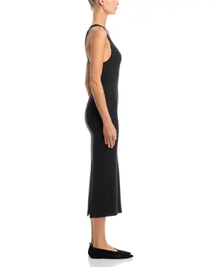 ATM Anthony Thomas Melillo Modal Rib Tank Dress - Black