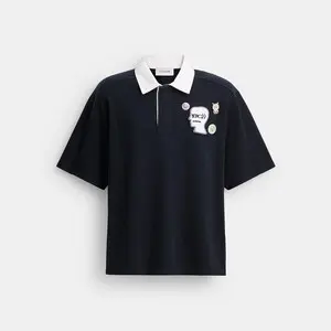 COACH Brain Dead Rugby Polo - Navy Blue