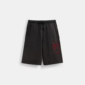 COACH X Brain Dead Embroidered Logo Sweatshorts - Black