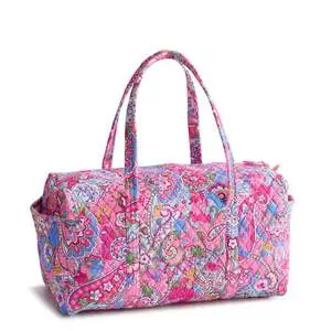 VERA BRADLEY Large Original Duffel Travel Bag