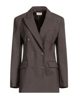 P.a.r.o.s.h P. A.r. O.s. H. Blazer Chocolate Size Virgin Wool, Elastane - Brown