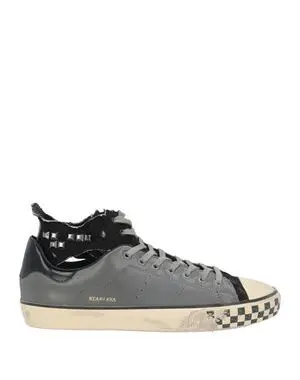 HIDNANDER Sneakers Size Leather, Textile Fibers - Grey
