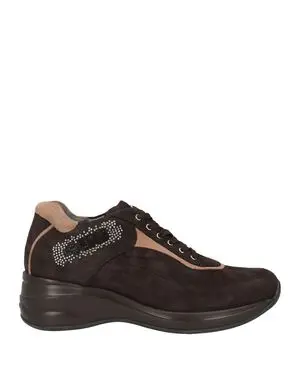 Paciotti Suede Embellished Wedge Sneakers