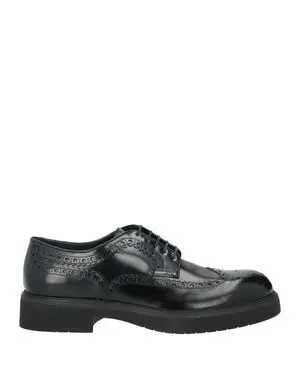FERRAGAMO Calfskin Brogue Lace-up Shoes