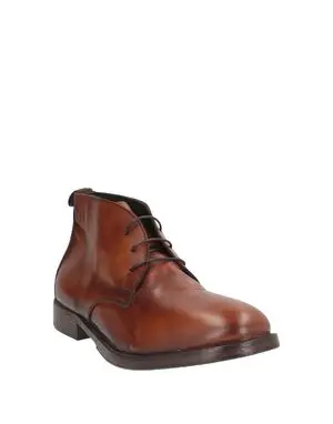 Moma Ankle Boots Tan Size Leather