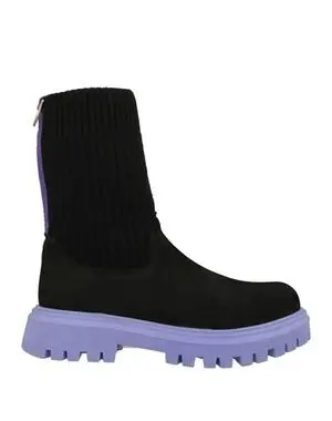 NILA & NILA Ankle Boots Size Leather, Textile Fibers - Black