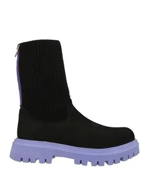 NILA & NILA Sock Ankle Boots In Leather And Textile Fibers