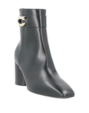 FERRAGAMO Lambskin Ankle Boots With Geometric Heel