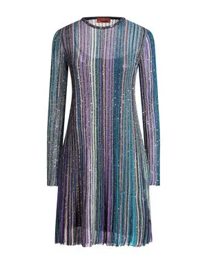 Missoni Striped Sequined Knit Mini Dress