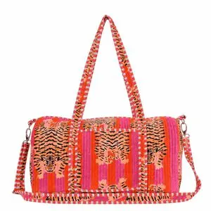 CYC Tibetan Tiger Velvet Weekender - Orange
