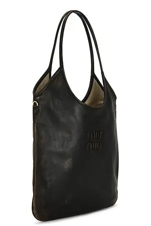 Miu Miu Ivy Nappa Leather Tote Bag