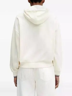 Fred Perry Logo Embroidered Zip-up Hoodie