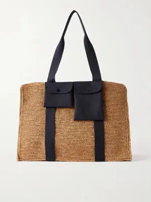 ERES Faux Raffia Tote Bag - Black