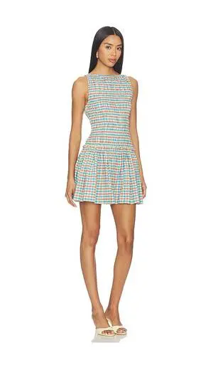 Faithfull The Brand Gala Mini Dress In Blue