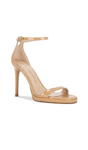 STUART WEITZMAN Nudist Platform Sandal In Brown