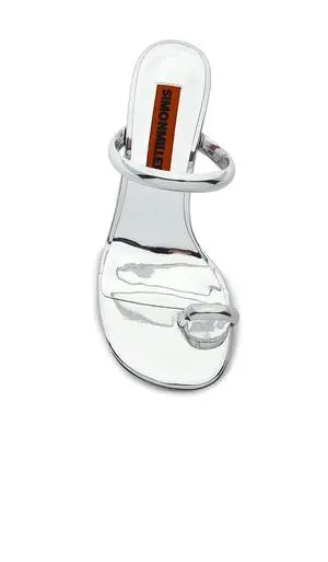 SIMONMILLER Pipe Heel In Metallic