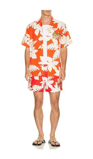 DUVIN DESIGN X Jimmy Buffett's Margaritaville Beach Club Swim Short - Red