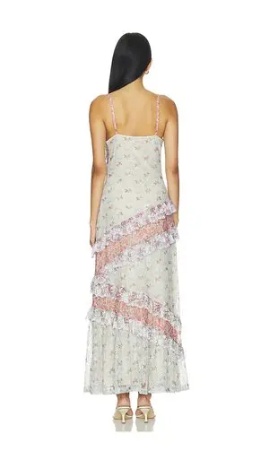 Agua Bendita Alana Cherish Lace Maxi Dress