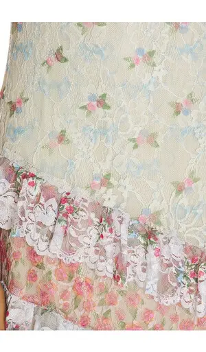 Agua Bendita Alana Cherish Lace Maxi Dress