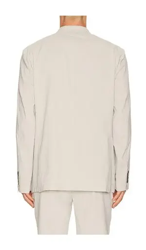 Theory Standard Blazer In Good Linen In Grey