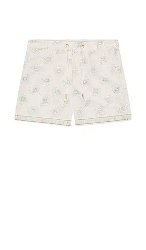 CHE Telha Print Swim Shorts In Cream