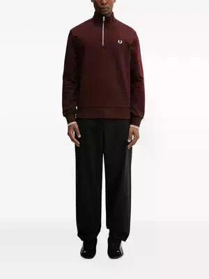 Fred Perry Embroidered Half-zip Sweater