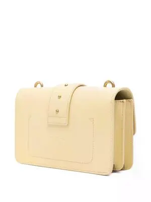 Pinko Love Birds Stud-embellished Leather Shoulder Bag