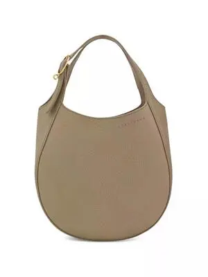 Longchamp Le Foulonné Grained Leather Handbag - Neutrals