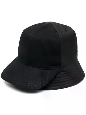 Prada Baseball Panel Leather Bucket Hat