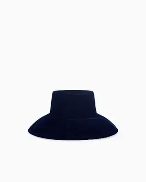 Giorgio Armani Wide-brimmed Velvet Hat