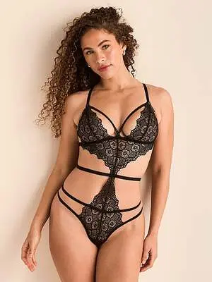Victoria's Secret Adore Me Gaelle Teddy - Black