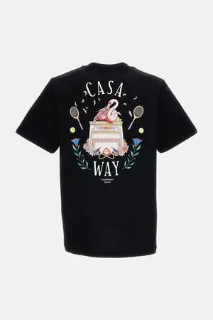 Casablanca Classic T-shirt With Print - Black