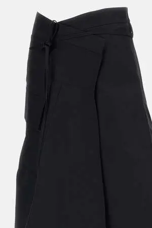 Bottega Veneta Asymmetric Wrap Midi Skirt