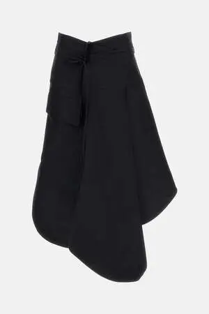 Bottega Veneta Asymmetric Wrap Midi Skirt