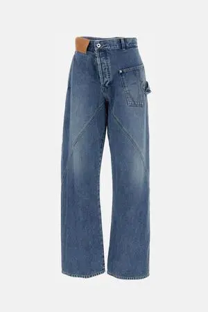 JW Anderson JW Anderson Twisted Stitch Jeans Blu