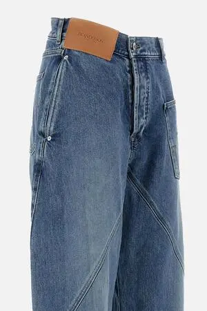 JW Anderson Twisted Stitch Jeans - Blu