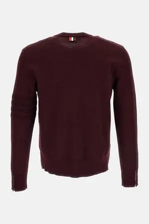 Thom Browne Maglia Ottoman Milano Stitch 4-bar Bomber - Rosso