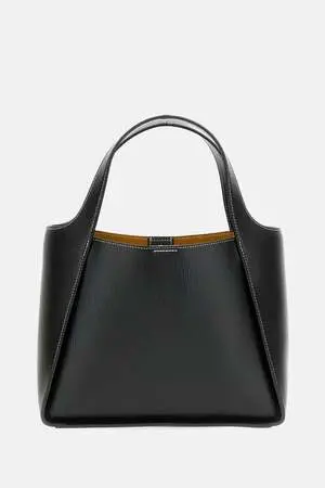 Stella McCartney Logo Tote Bag With Shoulder Strap, Grainy Alter Mat