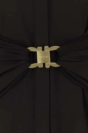 FERRAGAMO Dark Stretch Viscose Shirt