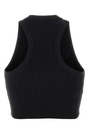 Givenchy Stretch Cotton Crop Top With Paris Print