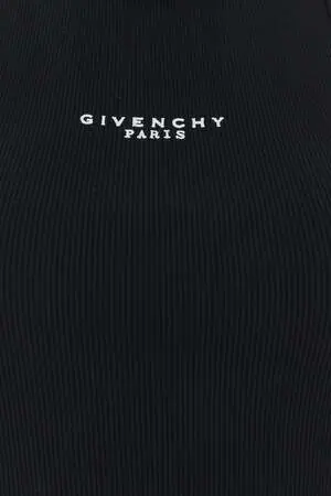 Givenchy Stretch Cotton Crop Top With Paris Print