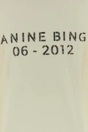 ANINE BING Cream Cotton Wagner T-shirt