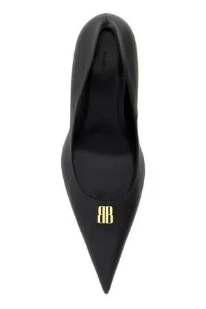 Balenciaga Leather Avenue Bb Editor 90 Pumps