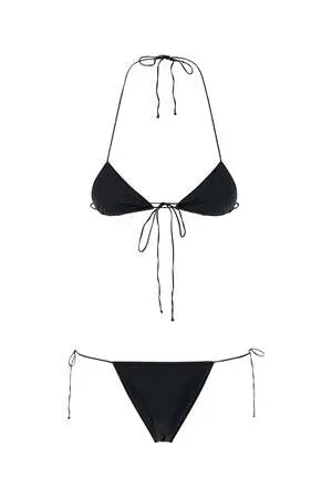 Oseree Stretch Nylon Bikini - Black