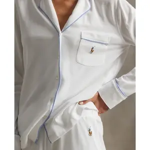 Ralph Lauren Knit Oxford Shirt & Pant Pajama Set