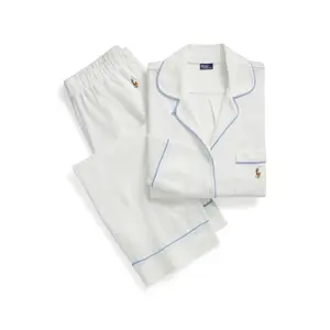 Ralph Lauren Knit Oxford Shirt & Pant Pajama Set
