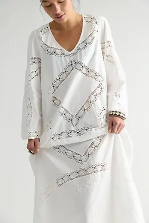 SISSEL EDELBO Agathe Maxi Dress With Crochet Detailing