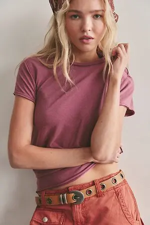 FREE PEOPLE Free People Rosebowl Grommet Belt